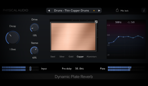 Dynamic Plate Reverb - Physical Audio