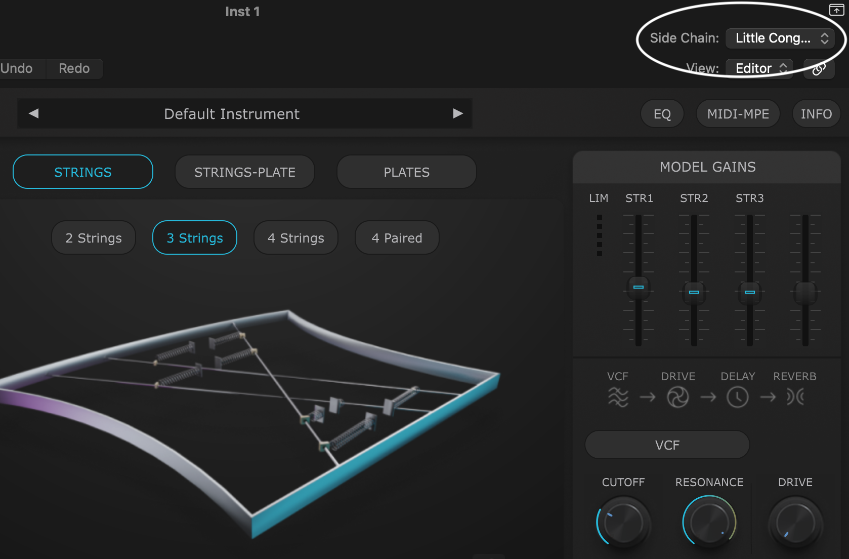 Modus with side chain audio – Physical Audio